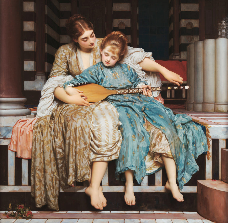 Music Lesson by Frederic Leighton | Buy Fine Art Prints Online ...